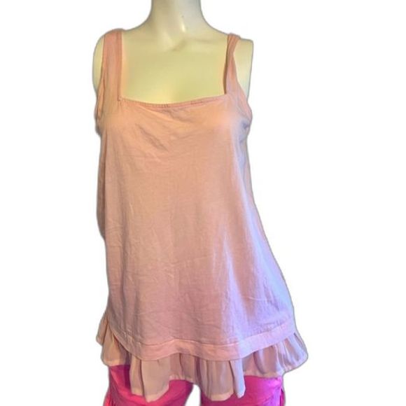 J. Crew | Tops | J Crew Baby Pink Ruffled Tank Womens Sz Med | Poshmark
